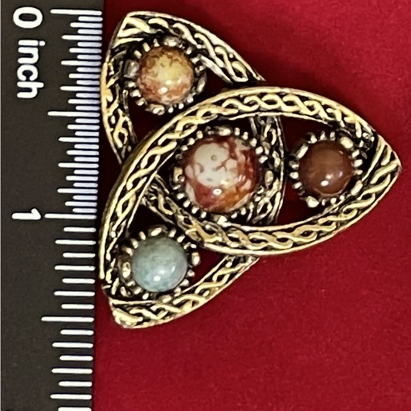 Jacobite | Jewelry | Vintage Jacobite Celtic Knot Gold Tone Brooch ...